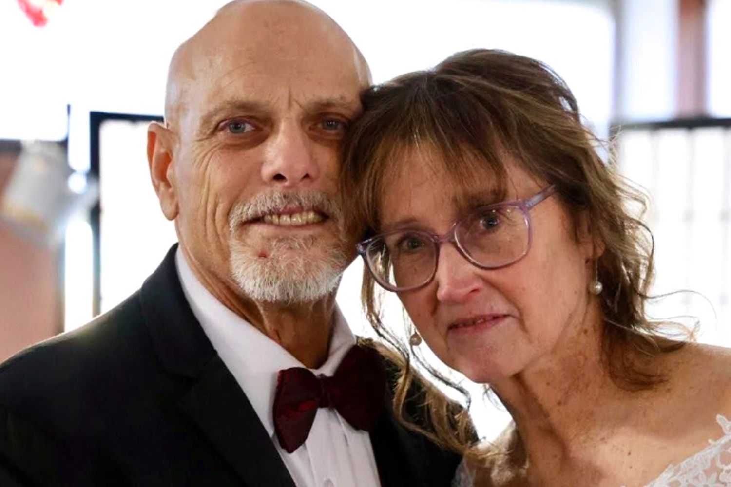 Man marries his fiancée just days after undergoing life-saving ...
