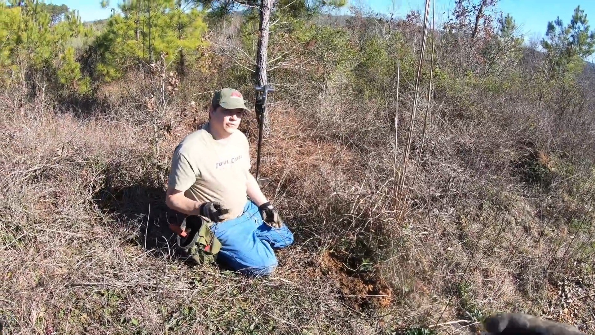 What American soil preserved from a Confederate camp… took patience