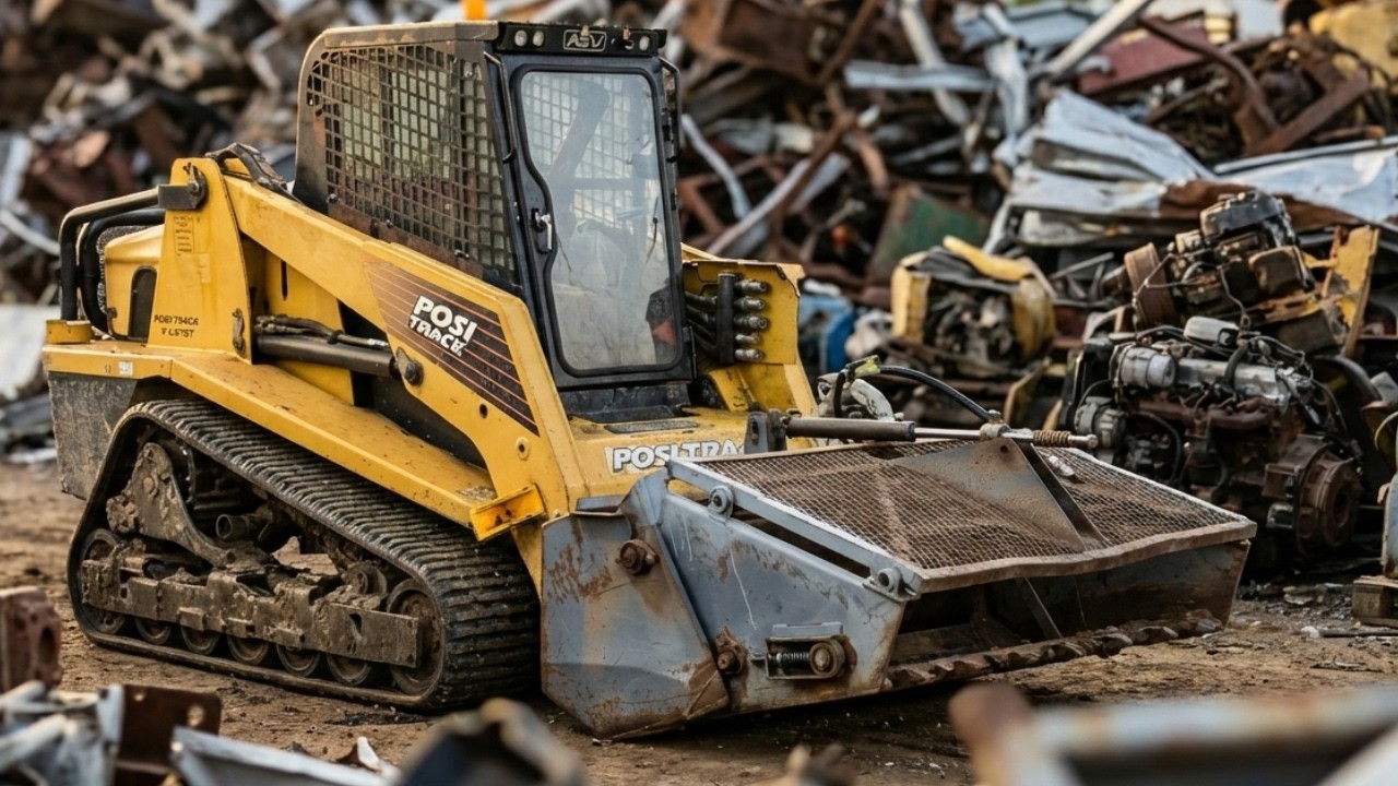 I saved this skid steer attachment from the scrap yard!