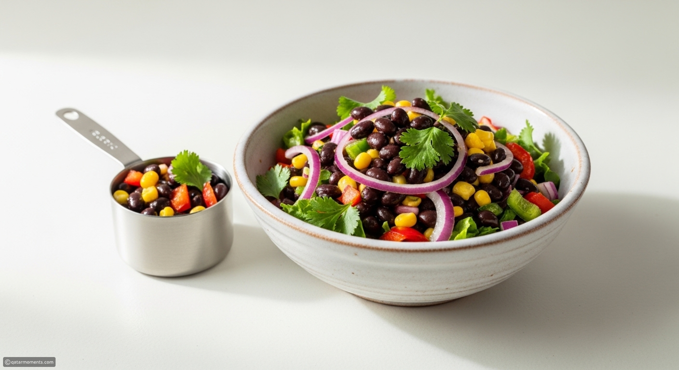 Plant-based protein fresh and filling black bean salad