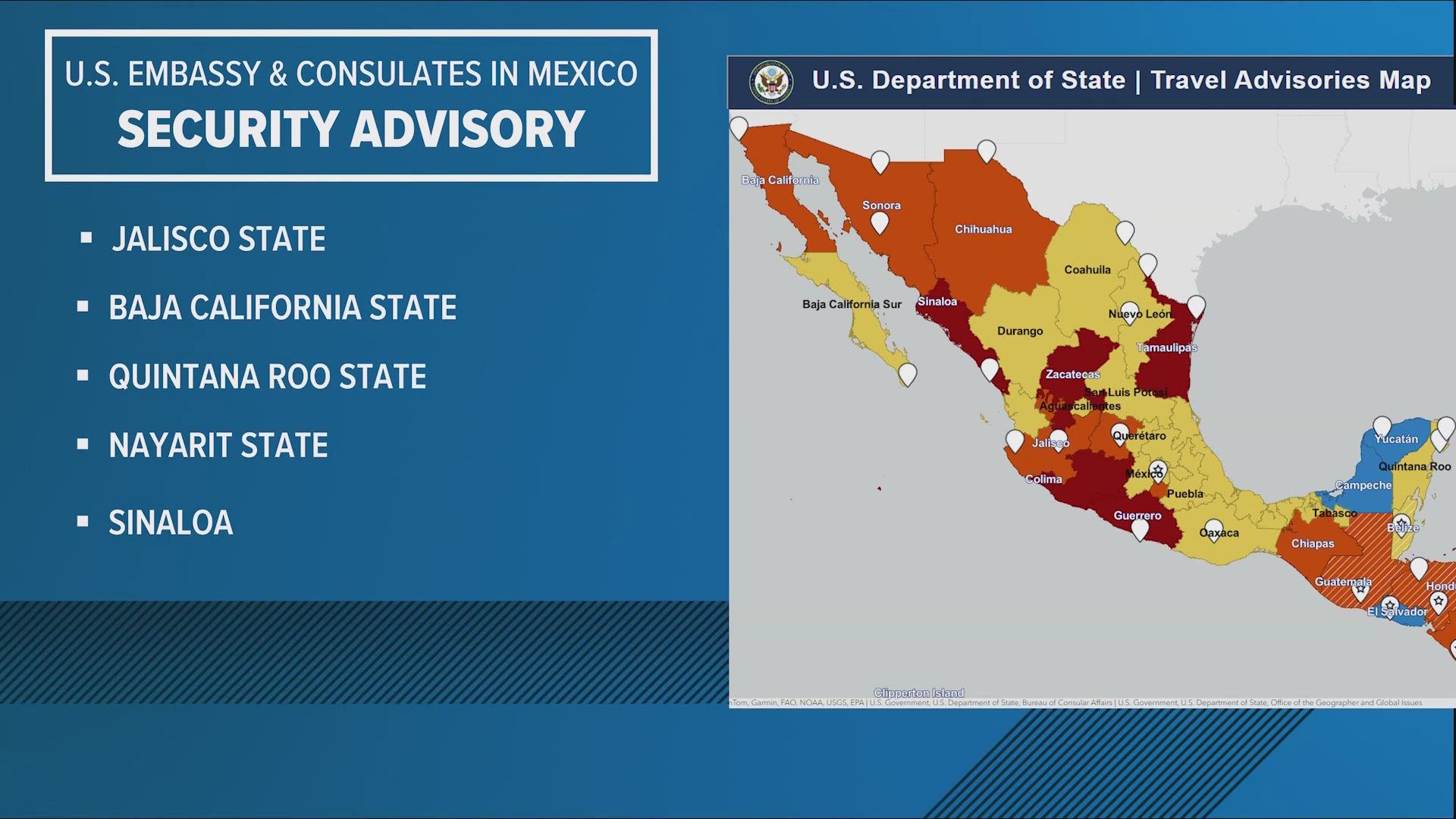 Violence erupts in Mexico after cartel leader killed, US issues advisory