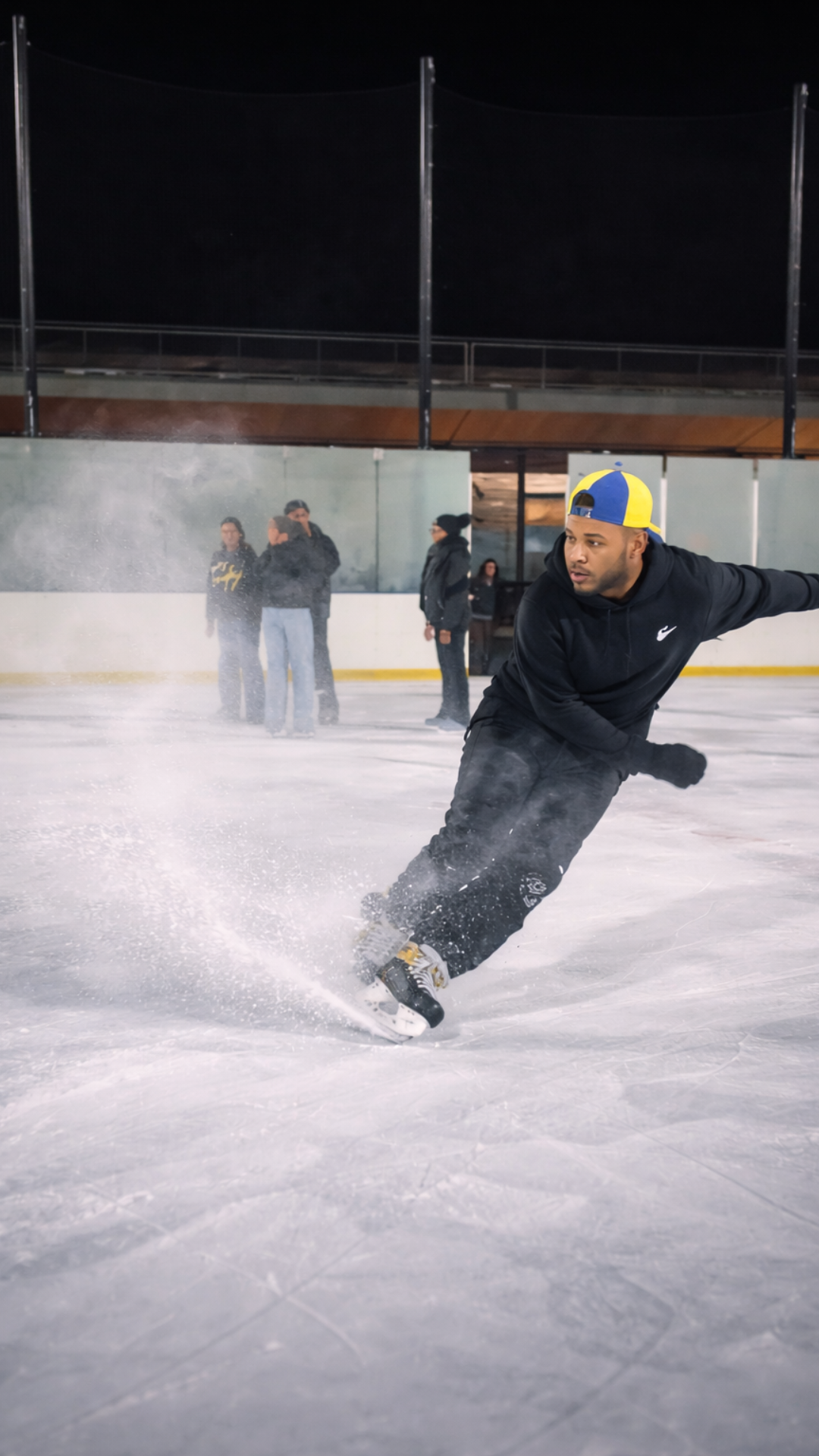 Learn hard stop methods to improve your ice skating fast