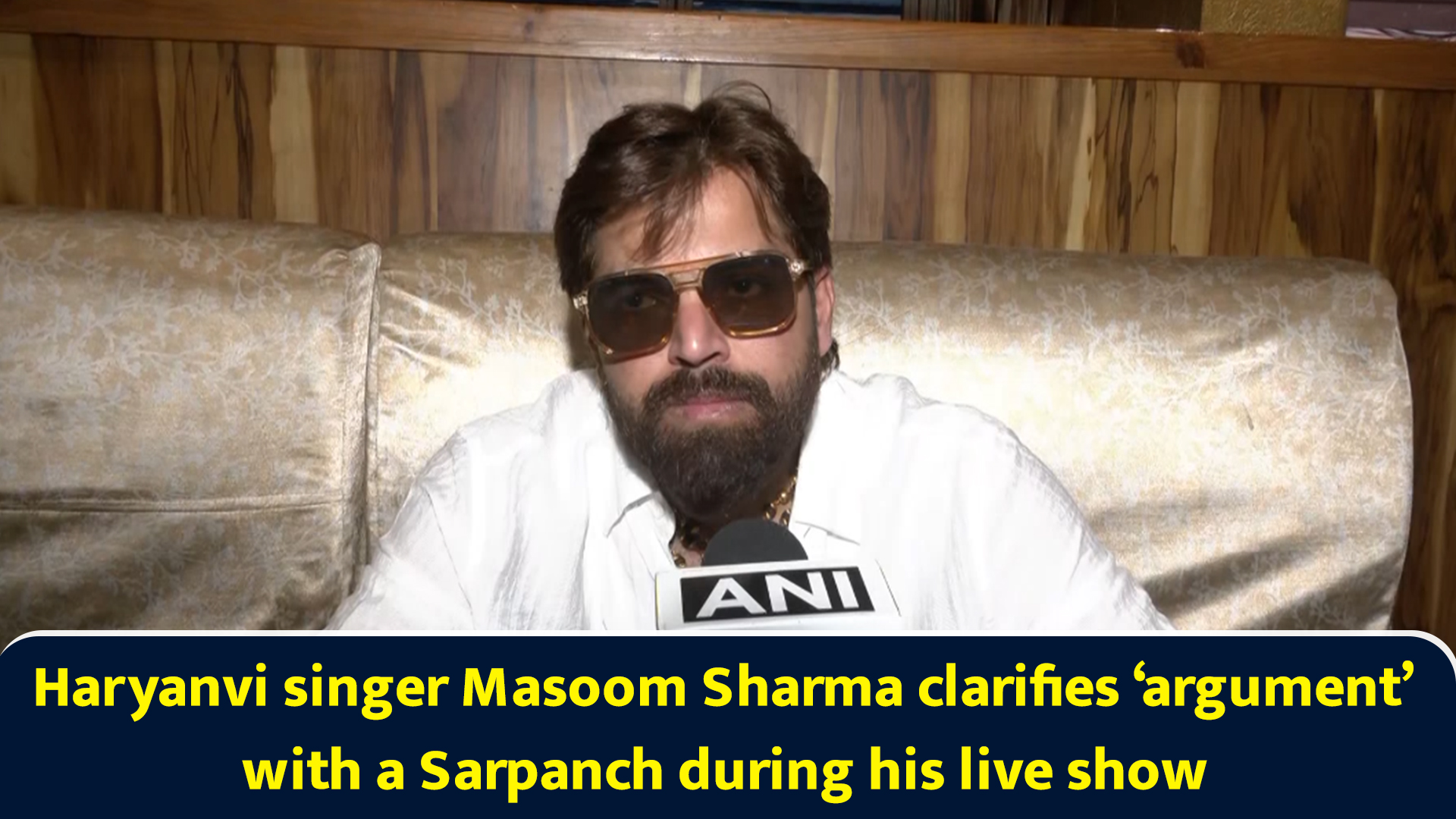 Haryanvi singer Masoom Sharma clarifies on 'argument' with a sarpanch ...