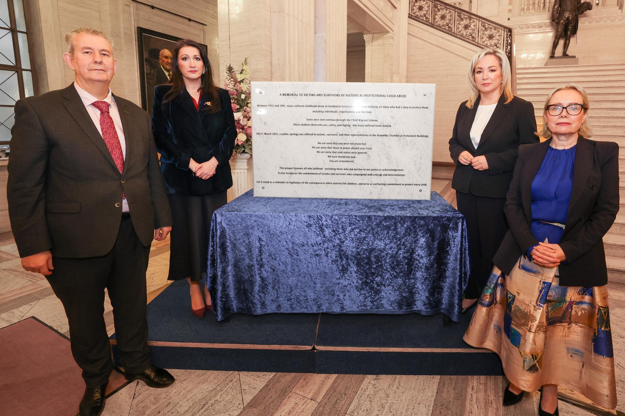Unveiling of plaque for victims and survivors of historical ...