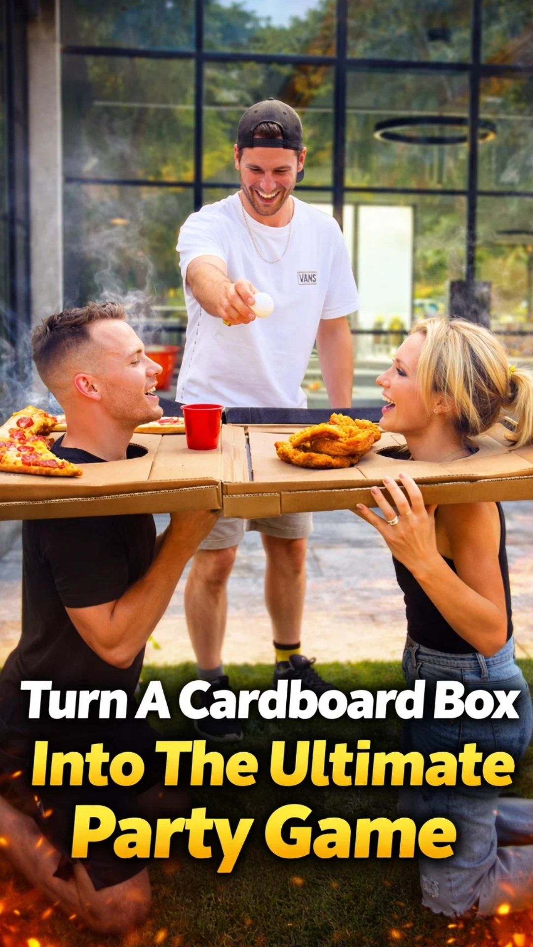 Turn a cardboard box into the ultimate party game