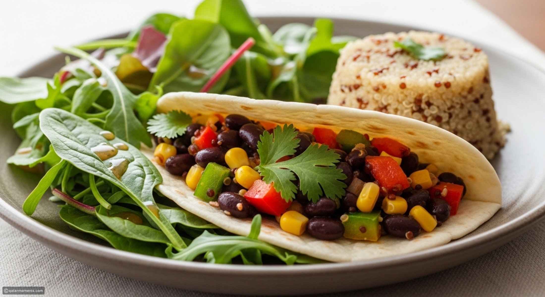 Plant-based protein fresh and filling black bean salad