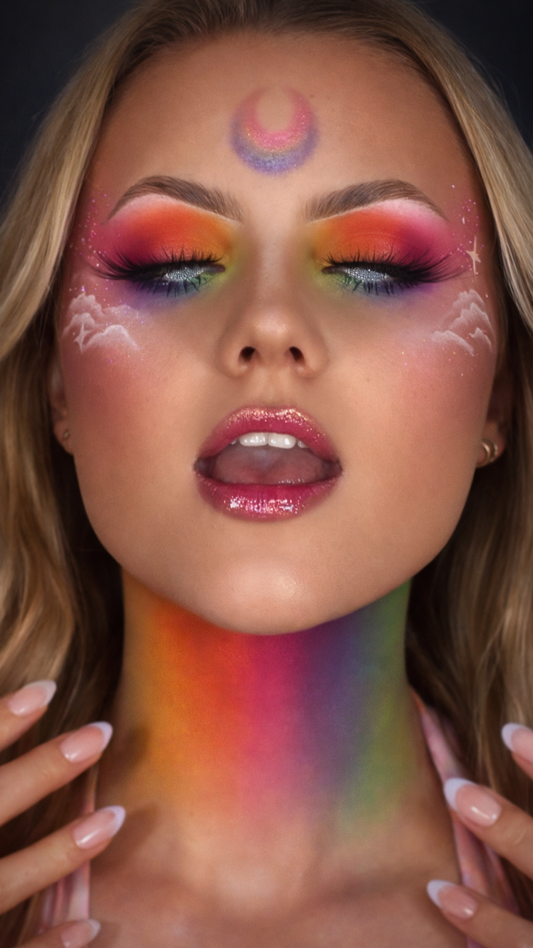 Iris rainbow goddess makeup look you need to try