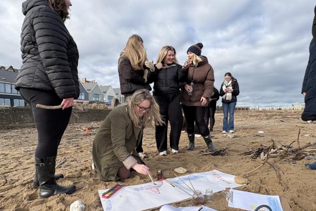 Trainee teachers take learning beyond the classroom to North East beach