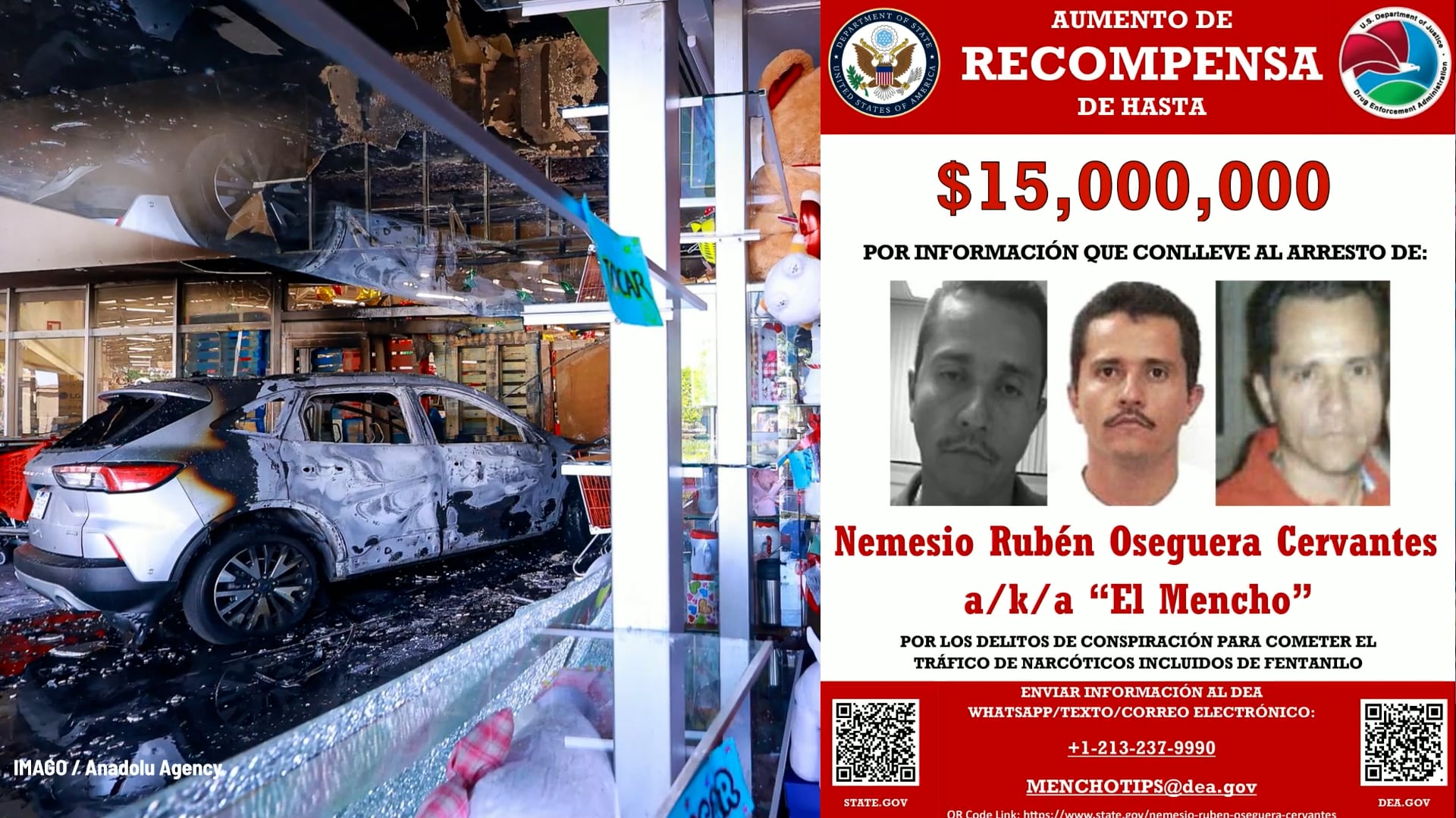 Death of cartel boss "El Mencho" prompts violence across Mexico
