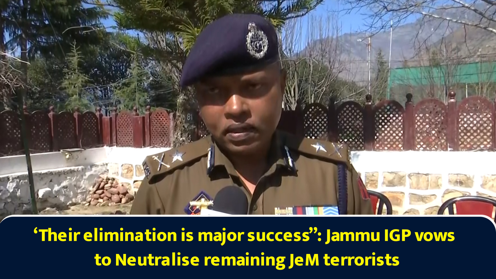 ‘Their elimination is major success”: Jammu IGP vows to Neutralise ...