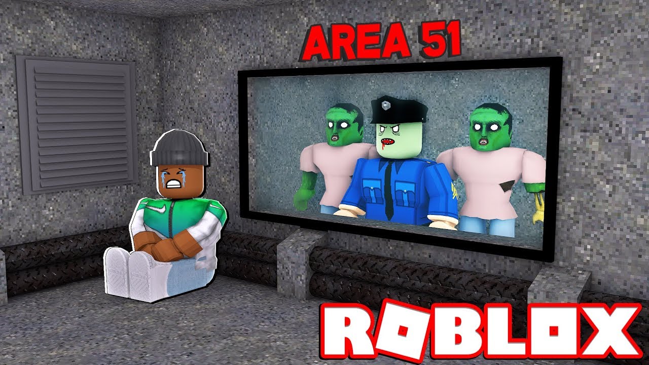 Area 51 zombie attack in Roblox