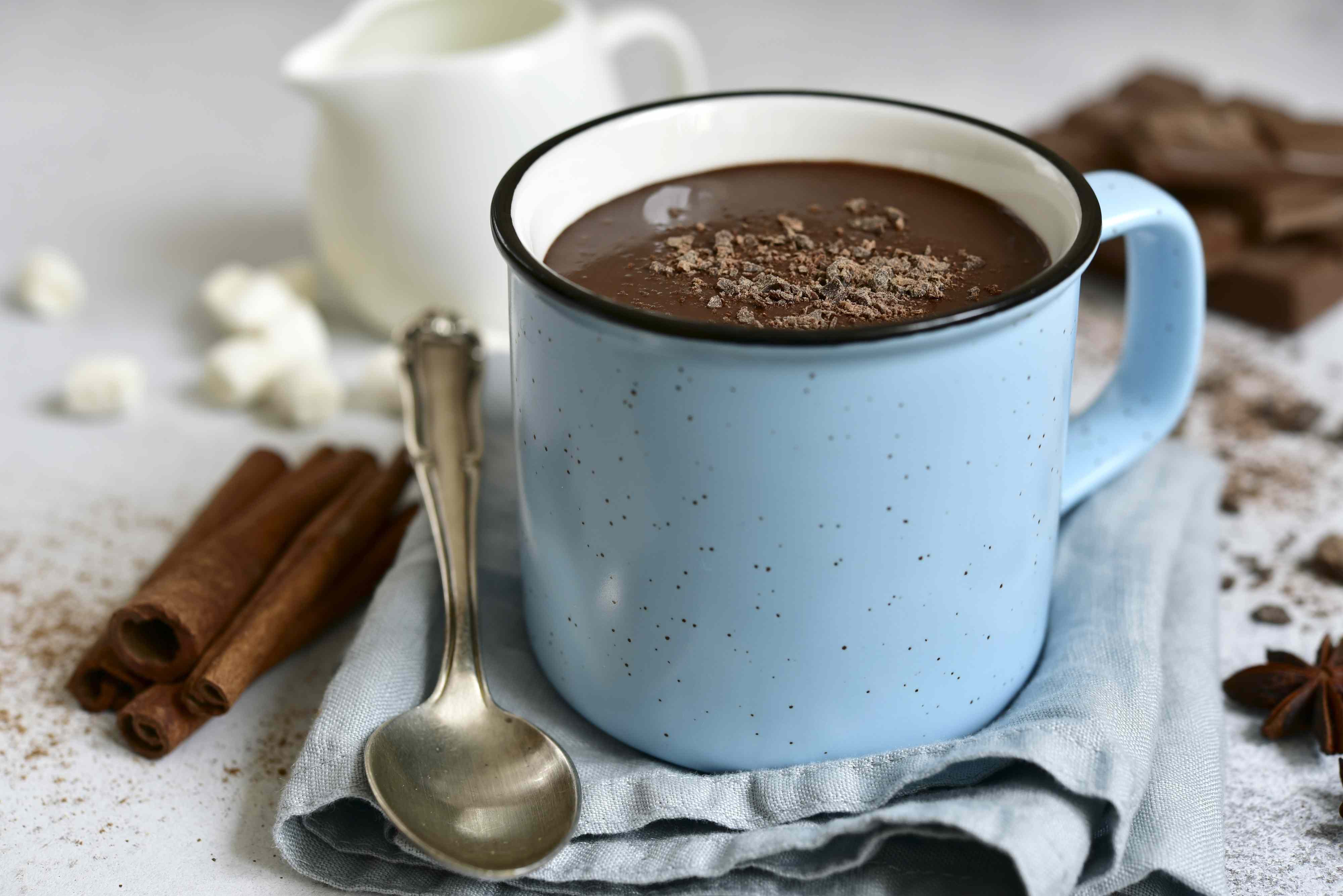 What happens when you drink hot chocolate instead of coffee in the morning
