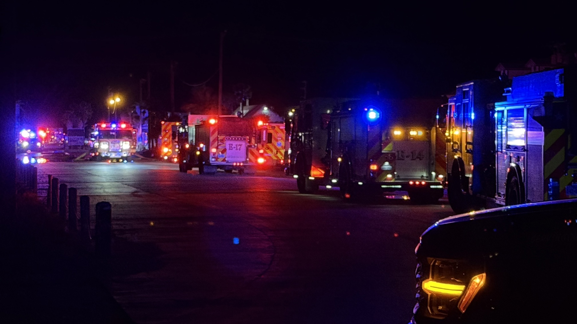 Marina fire at Marker 37