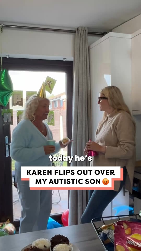 Karen flips out over my autistic son