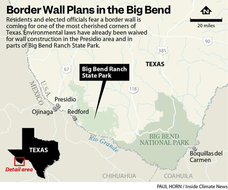 CBP to build 100+ miles of border wall through Big Bend region of West ...