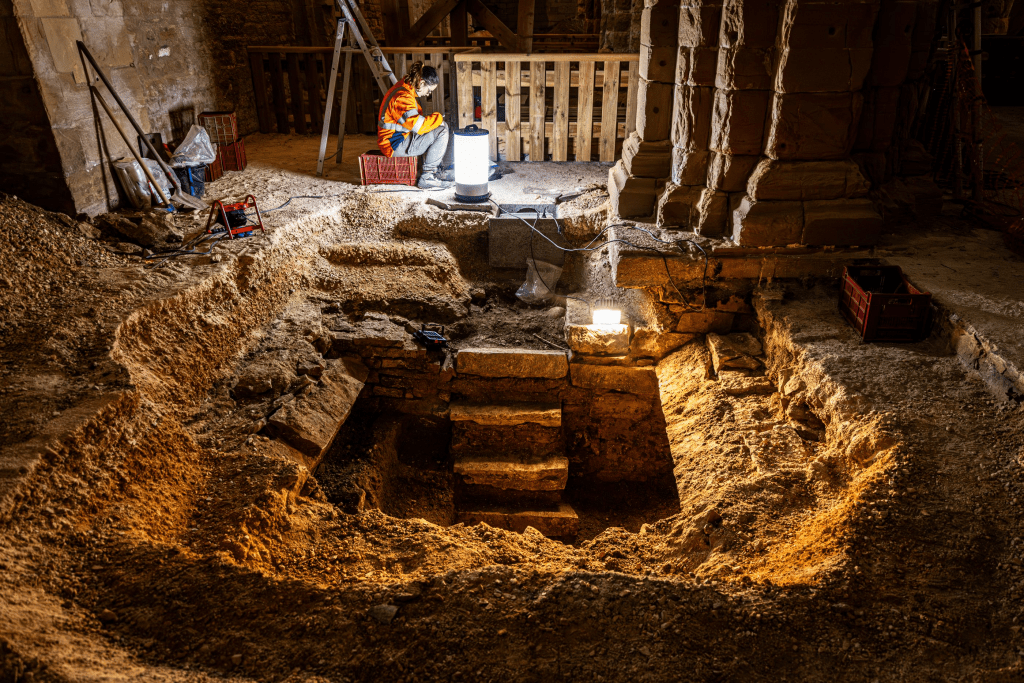 Workers accidentally discover hidden church staircase leading to 400 ...