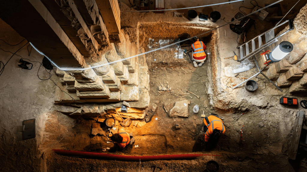 Workers accidentally discover hidden church staircase leading to 400 ...