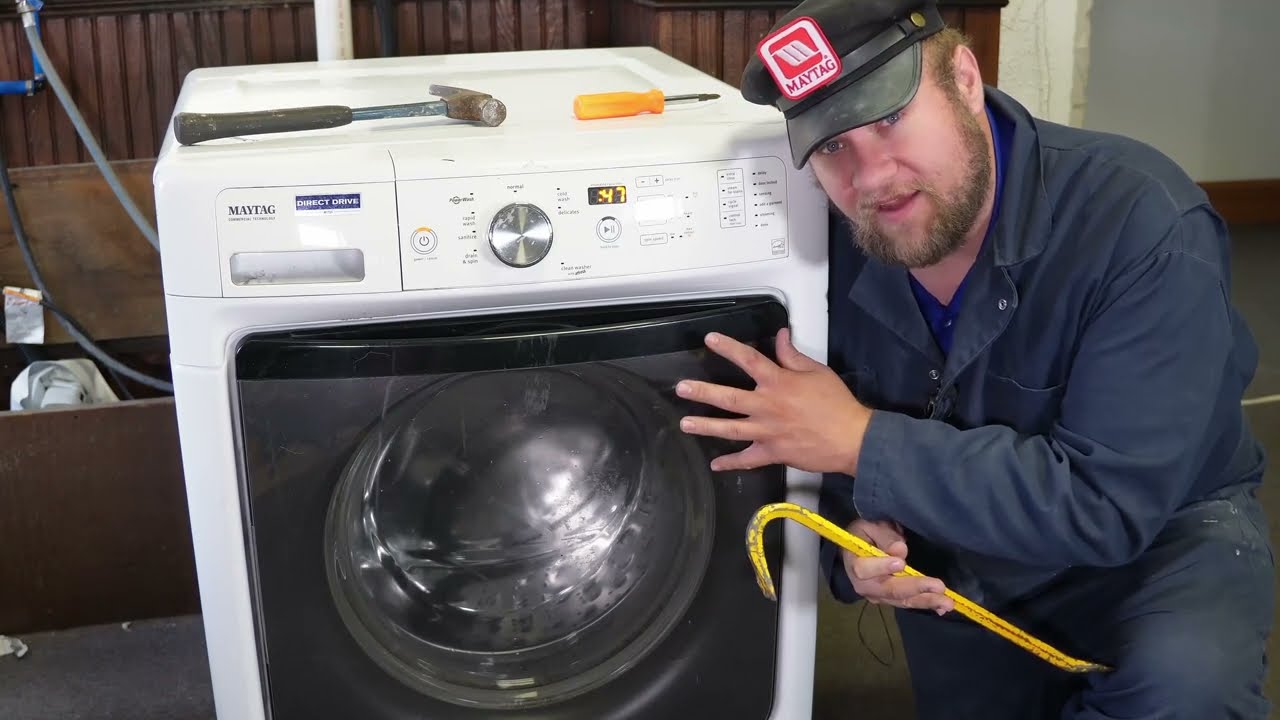 How to unlock a stuck washing machine lid lock