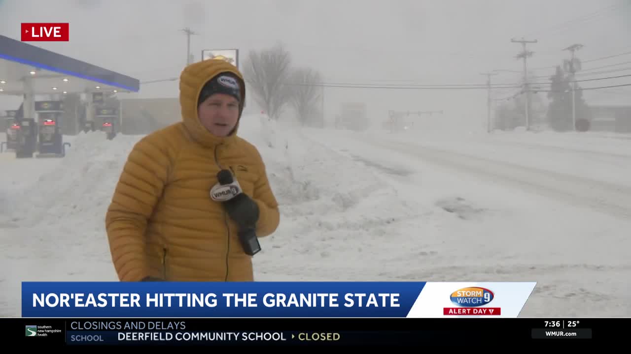 Nor'easter hitting the Granite State