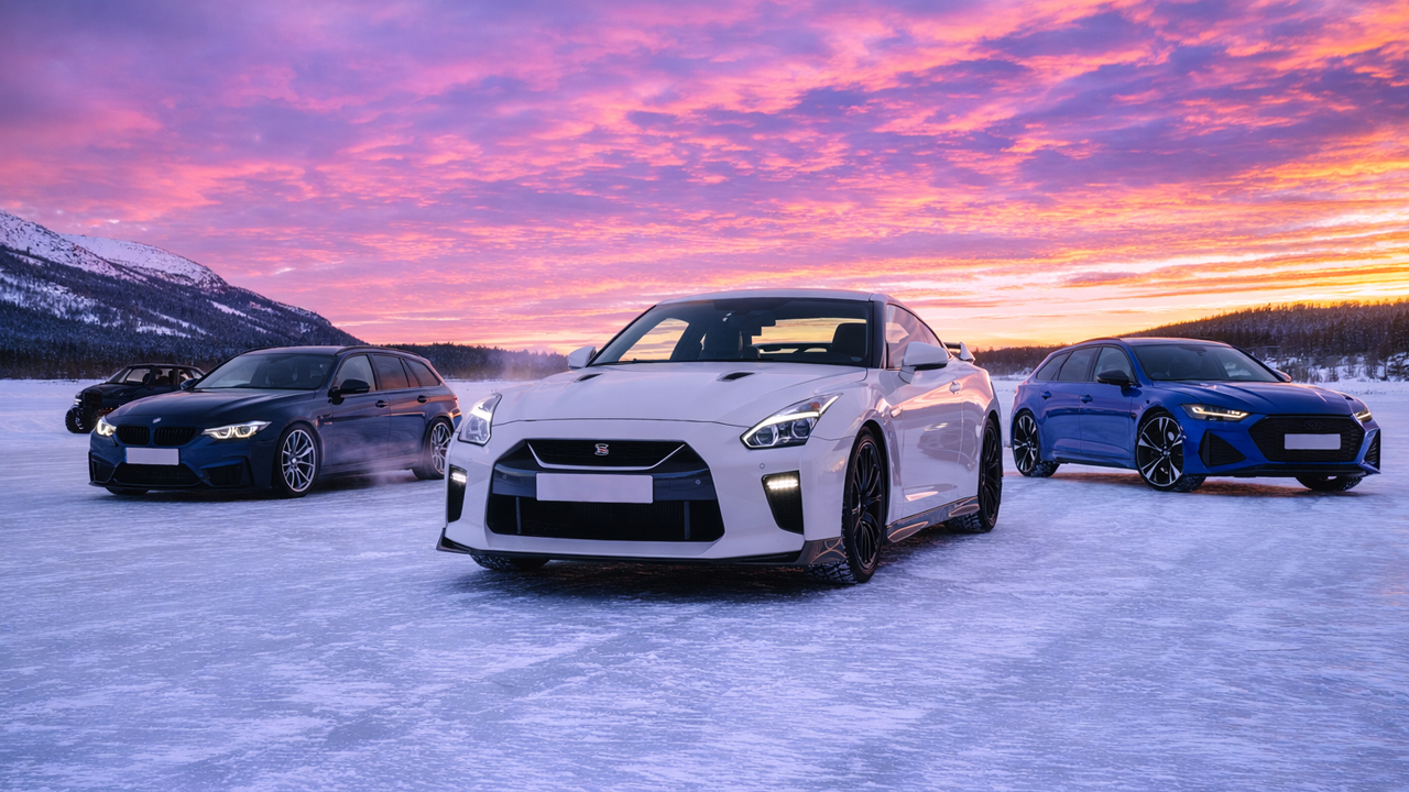 Which car handles ice best: RS5 M3 GTR?