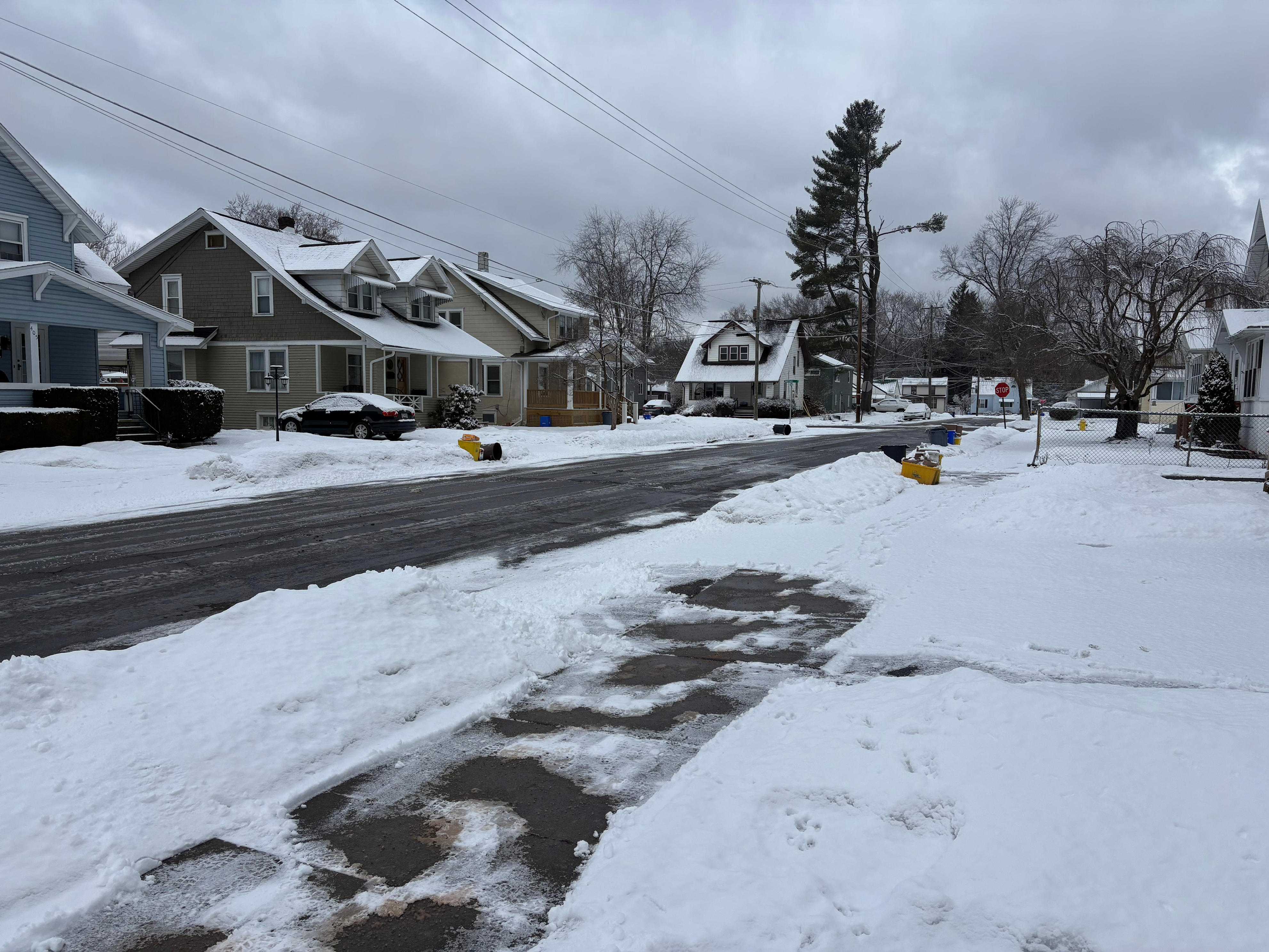 What are the snow totals around Broome County, Southern Tier? See map