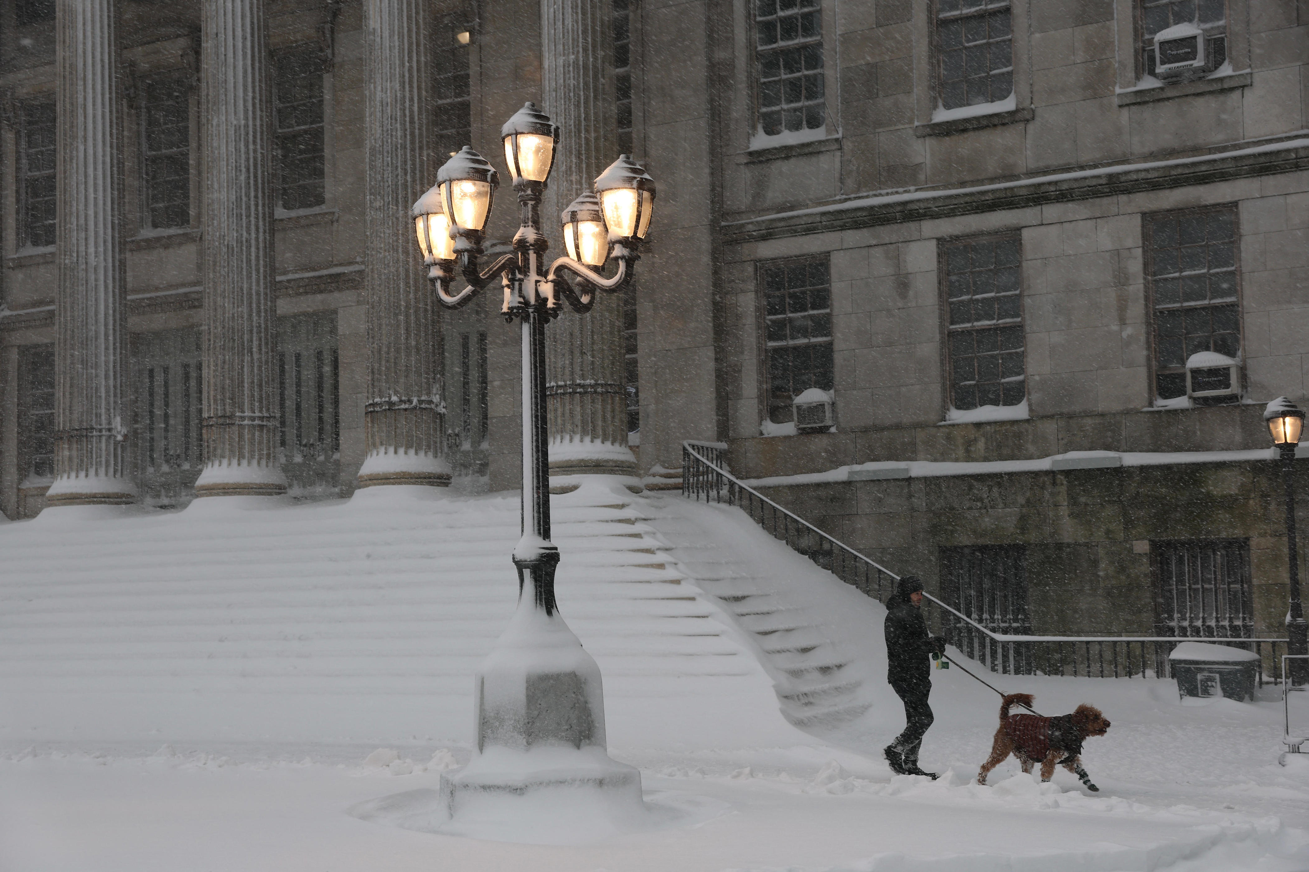 Incredible images as wild winter snowstorm socks Northeast