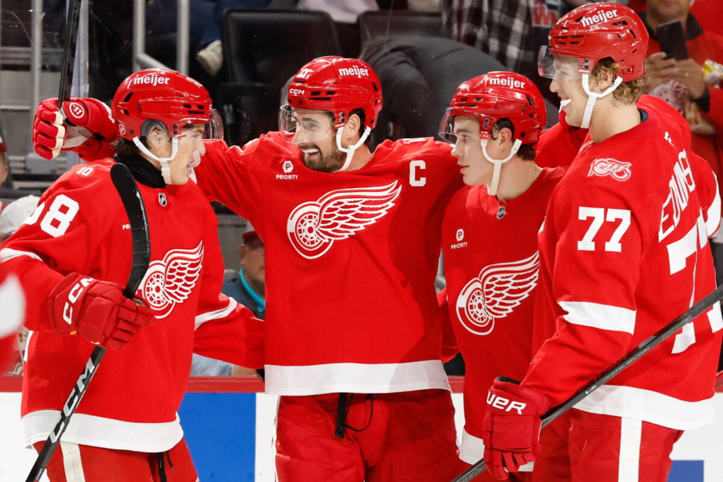 Why did Dylan Larkin request a trade from the Red Wings?