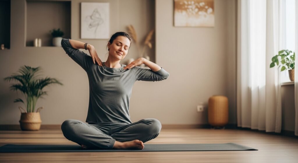 This 5-minute yoga sequence will help you sit still in meditation