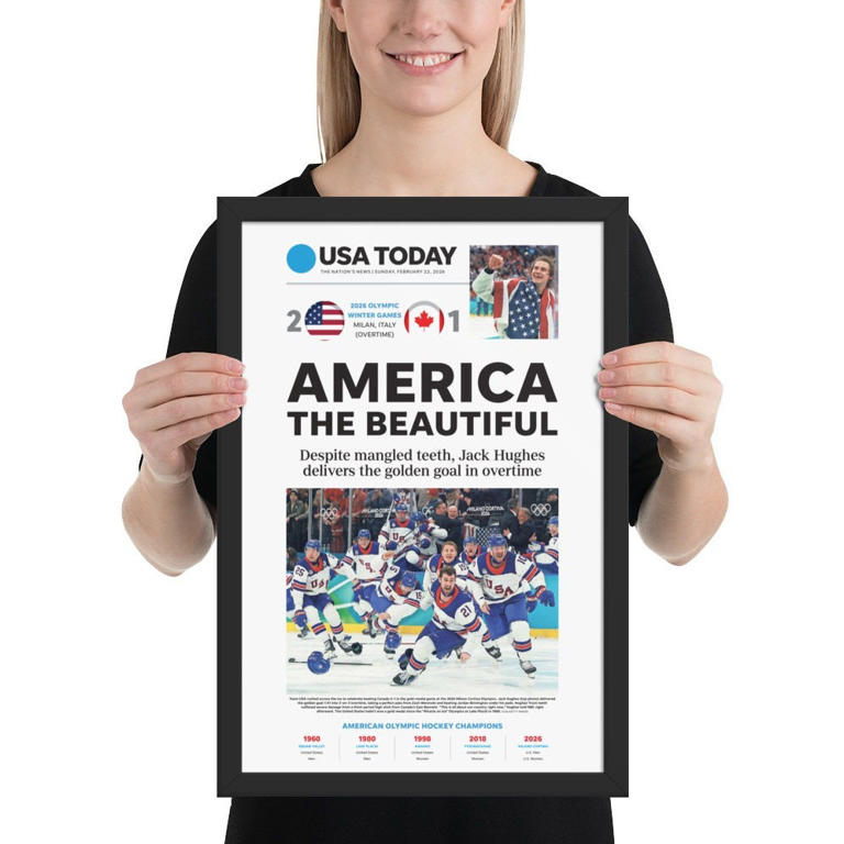 Team USA hockey's commemorative 'Red, White & Gold' book just dropped