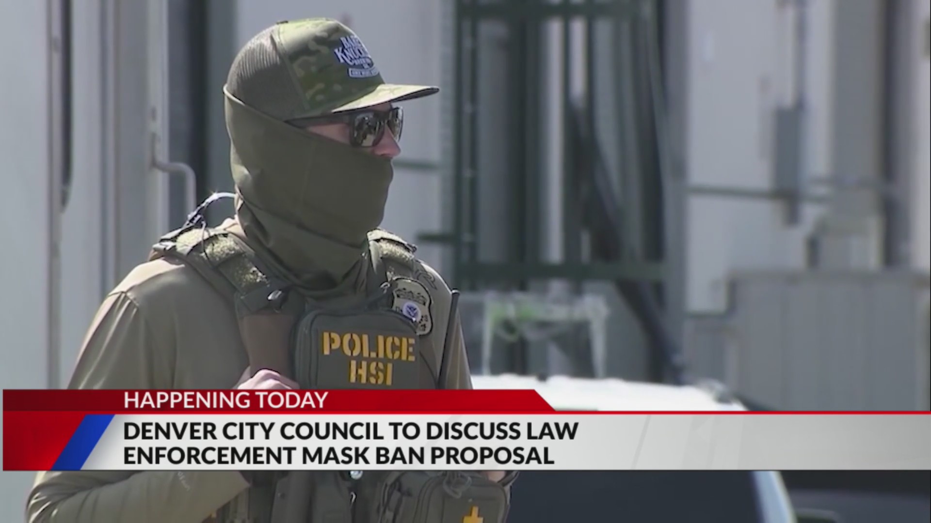 Denver City Council to discuss banning law enforcement from wearing masks