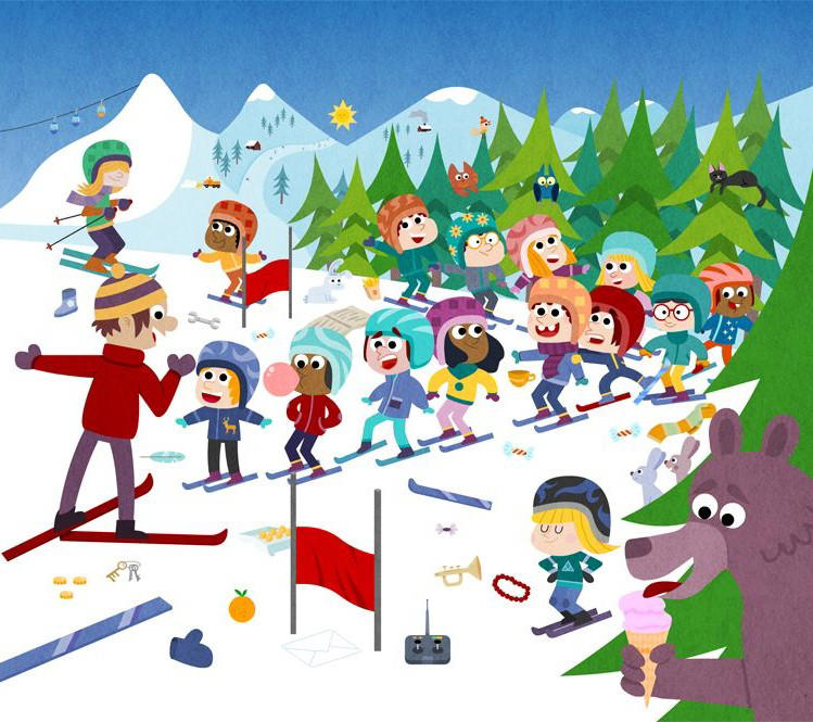 Only sharp eyes can win: Find the secret envelope hidden in this skiing ...