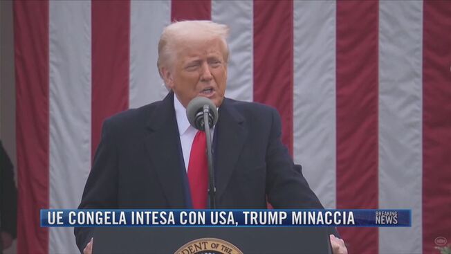 Breaking news delle 21.30 | UE congela intesa con USA, Trump minaccia