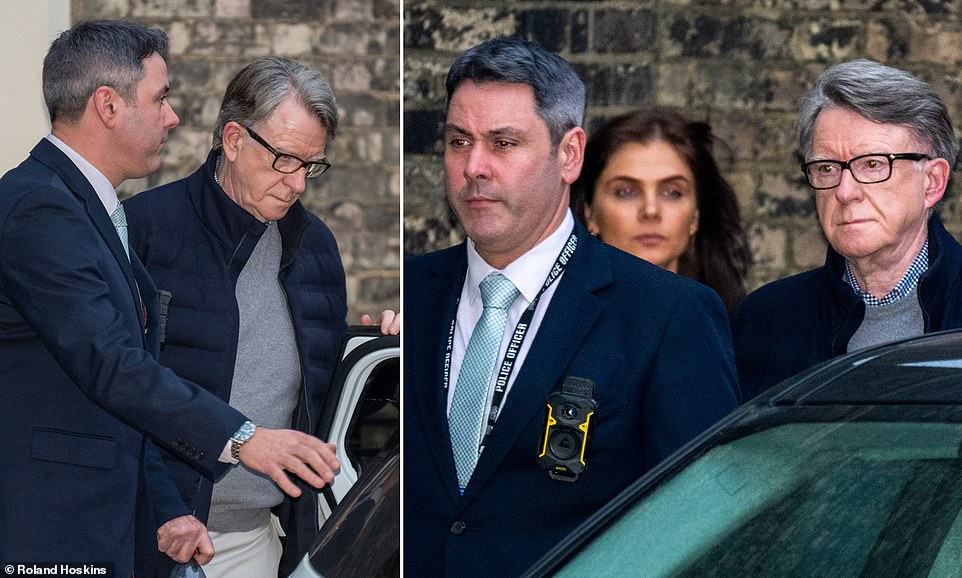 Peter Mandelson arrested by police