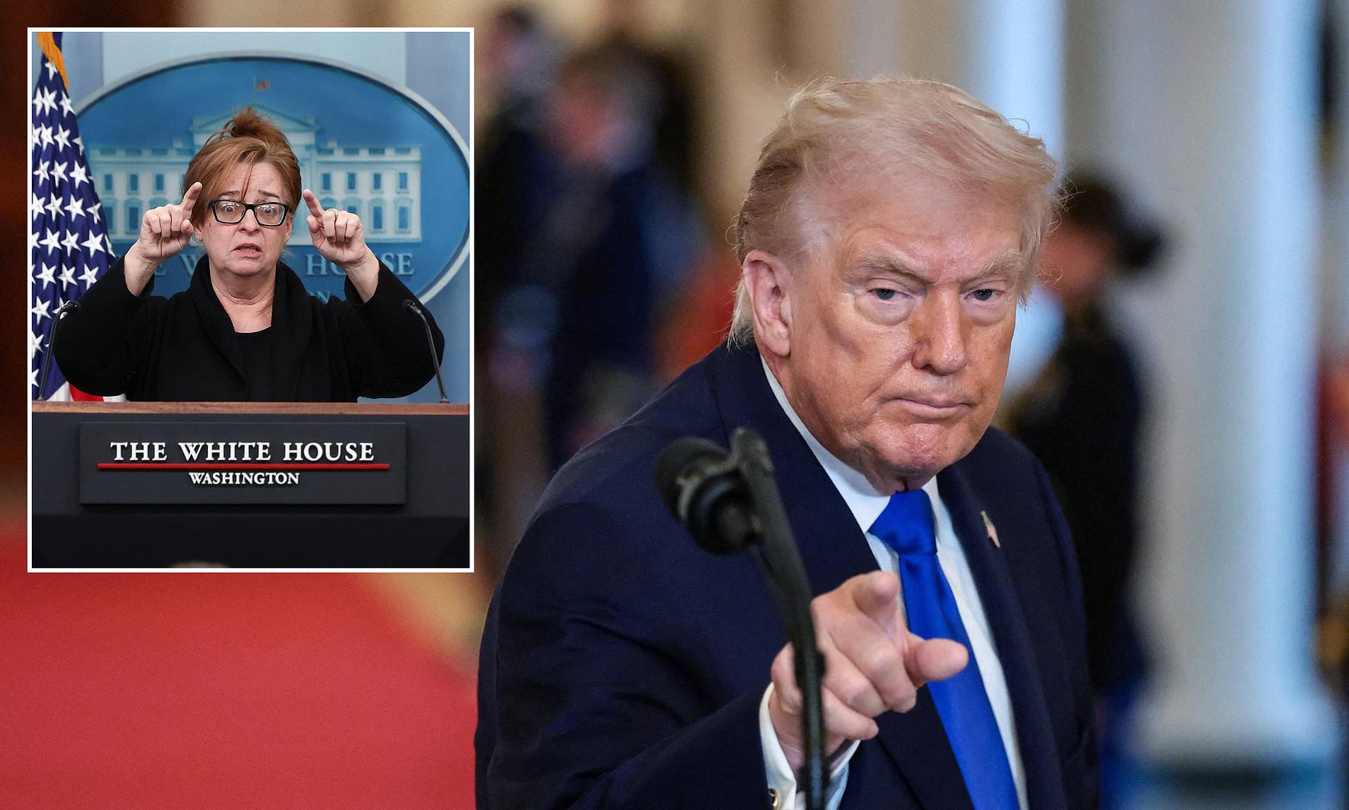 Trump wildly sidetracks White House event to reveal he paid for angel ...