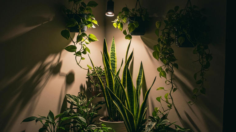 The best way to use grow lights for an indoor snake plant that truly ...