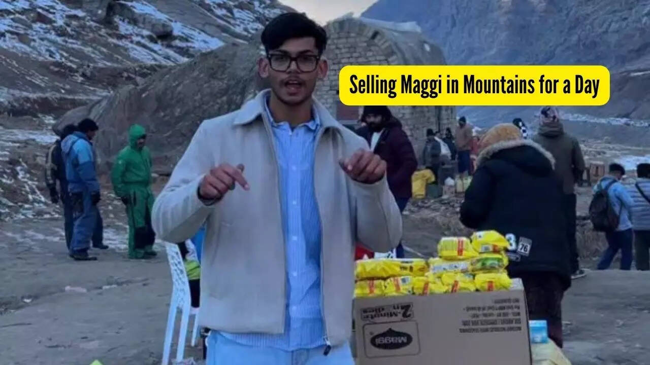 This young boy set up a small Maggi stall in the hills and made ₹21,000 ...