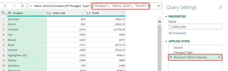 Stop deleting columns in Power Query: Do this instead