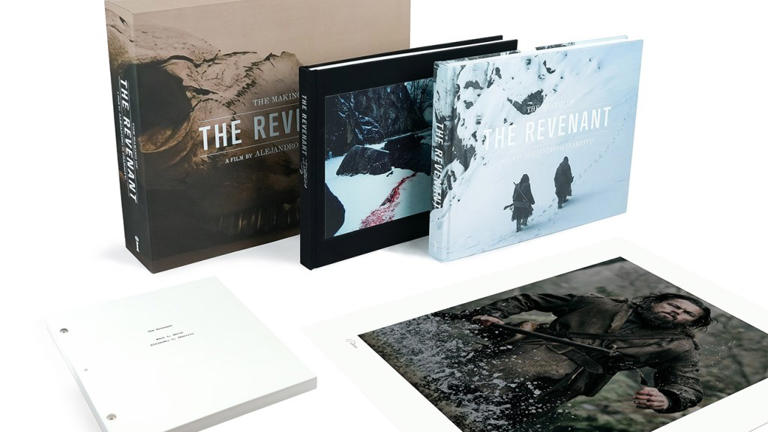 Inside the deluxe 'Making of The Revenant' book set, signed by Leonardo ...