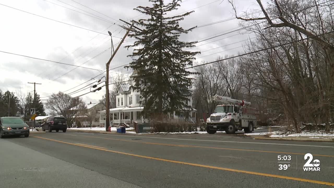 Winter storm brings power outages to Catonsville homes, traffic lights
