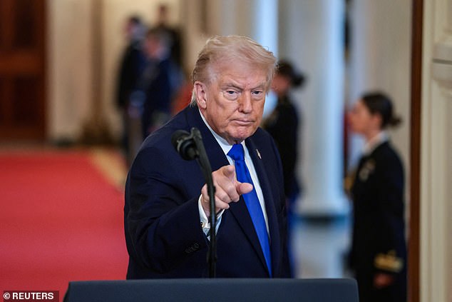 Trump wildly sidetracks White House event to reveal he paid for angel ...
