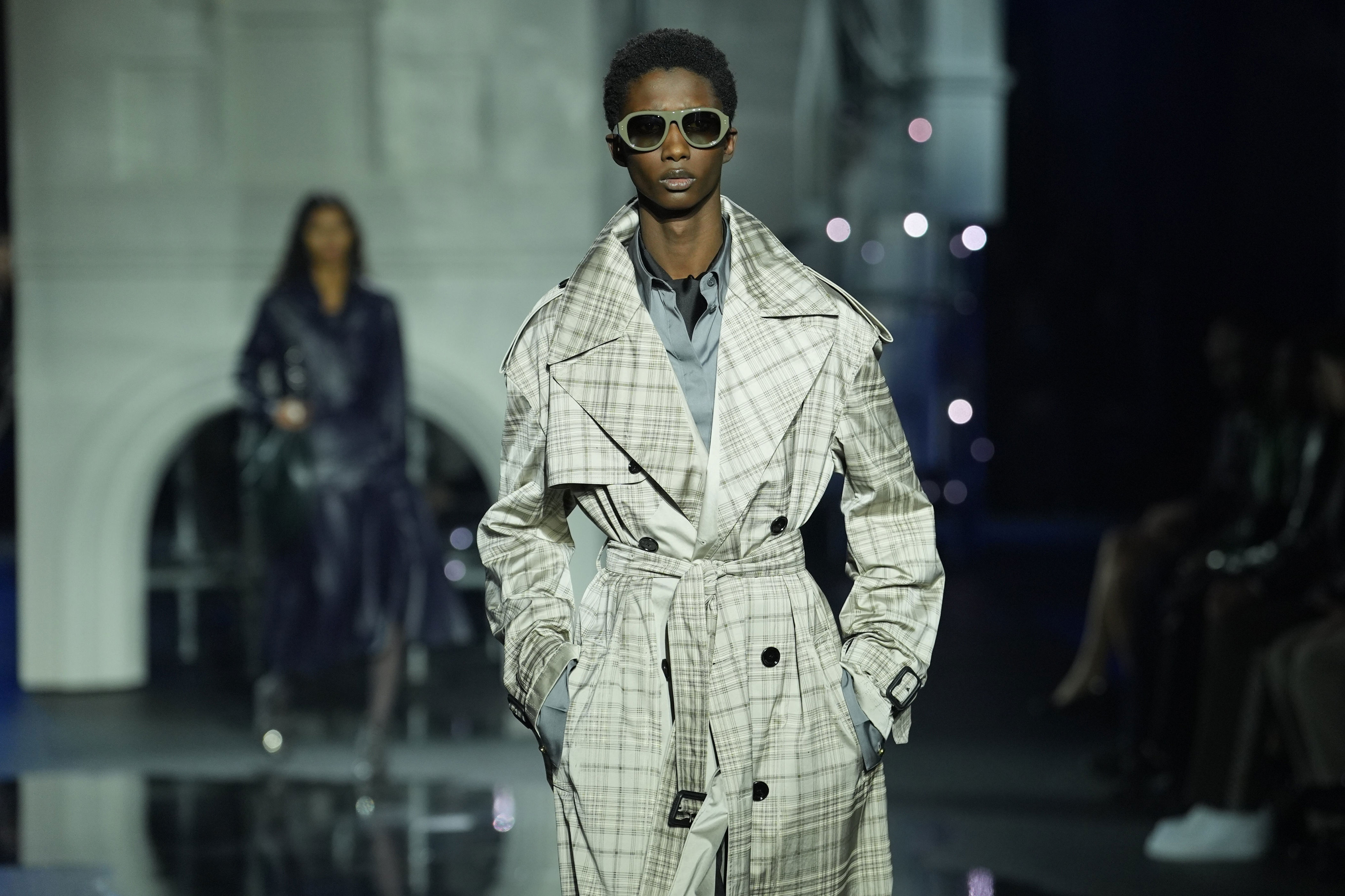 Romeo Beckham takes spotlight in Burberry to close London Fashion Week