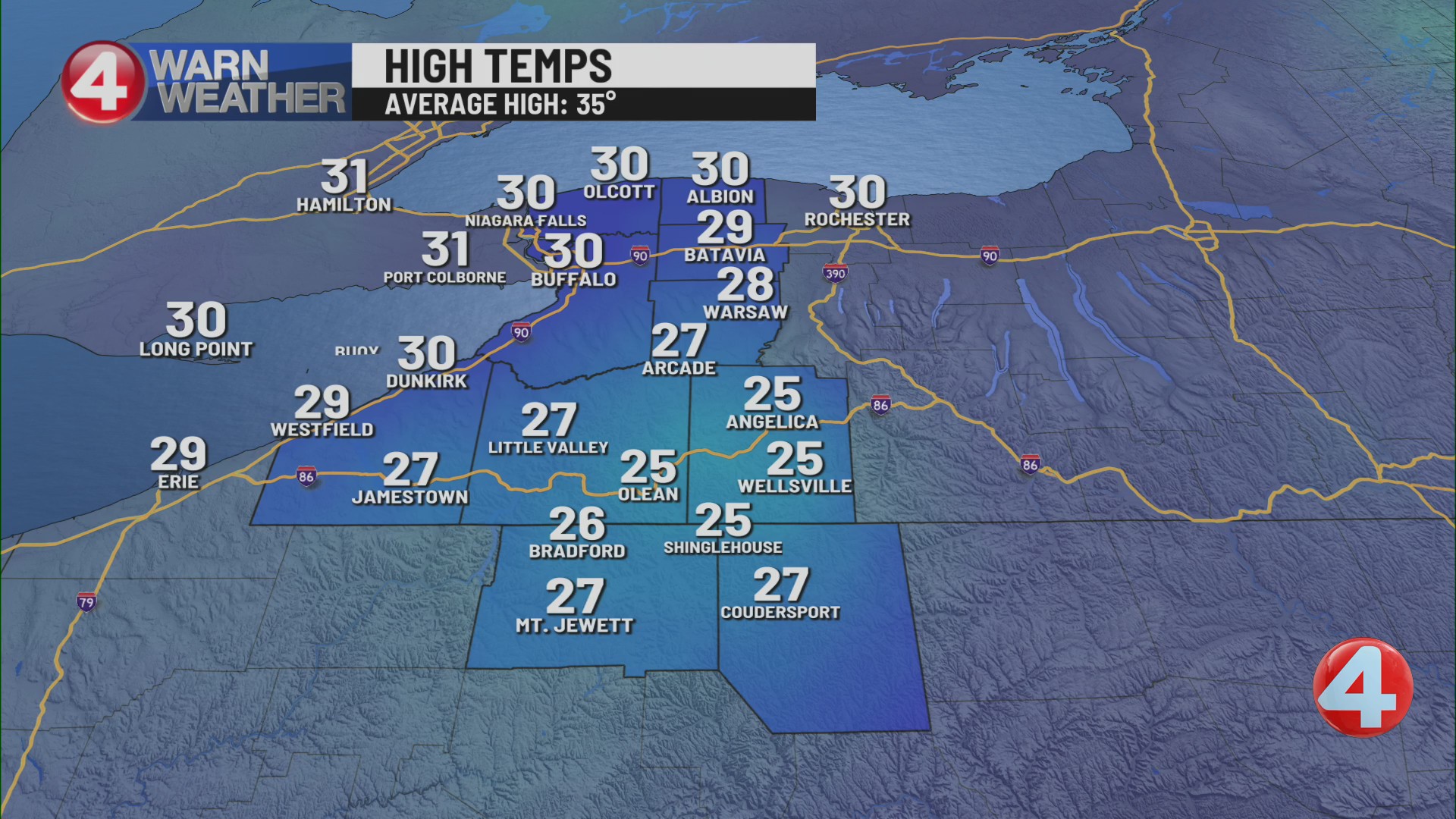 Buffalo weather update: 4 p.m., 2/23/26