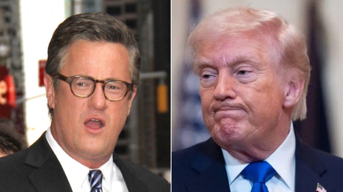 Joe Scarborough loses it as producers roll 'shocking' clip of Donald ...