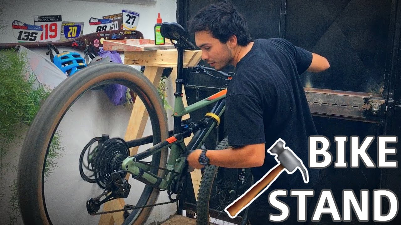 DIY bike stand económico para reparar tu mountain bike en casa