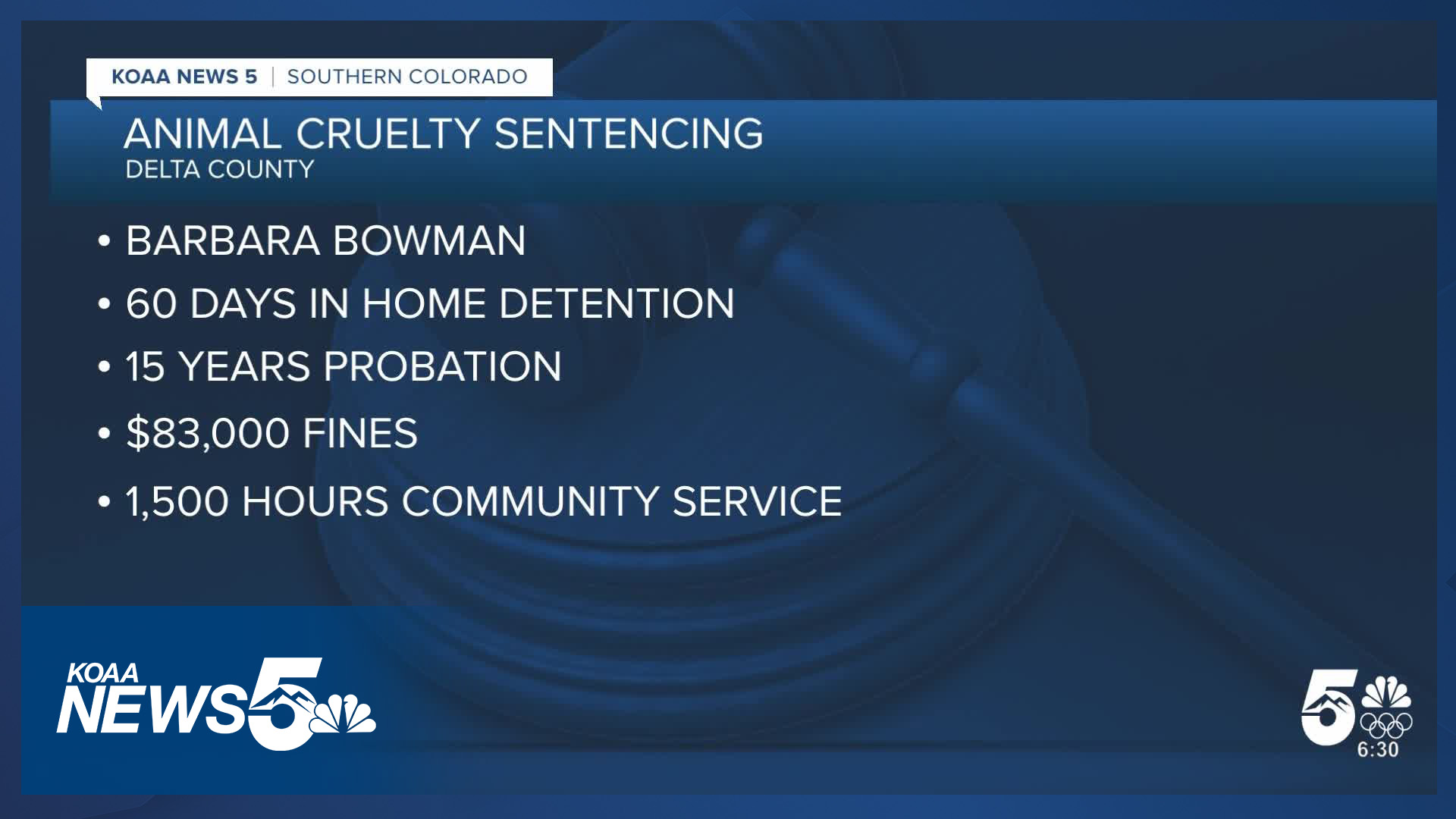 Colorado woman sentenced after pleading guilty to animal cruelty charges