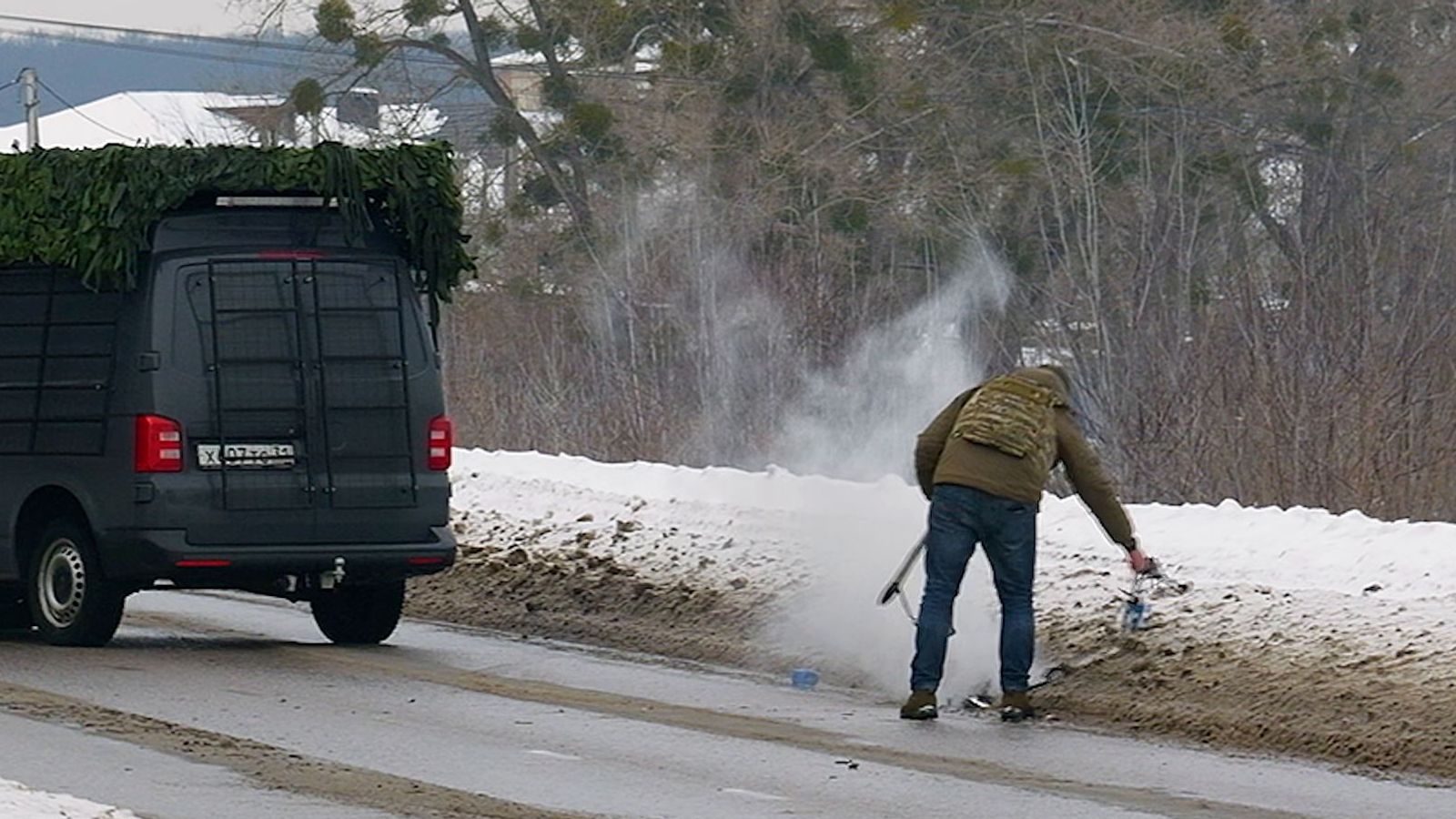 'Quick, get out!': The 'sleeper' drone laden with explosives that lay ...