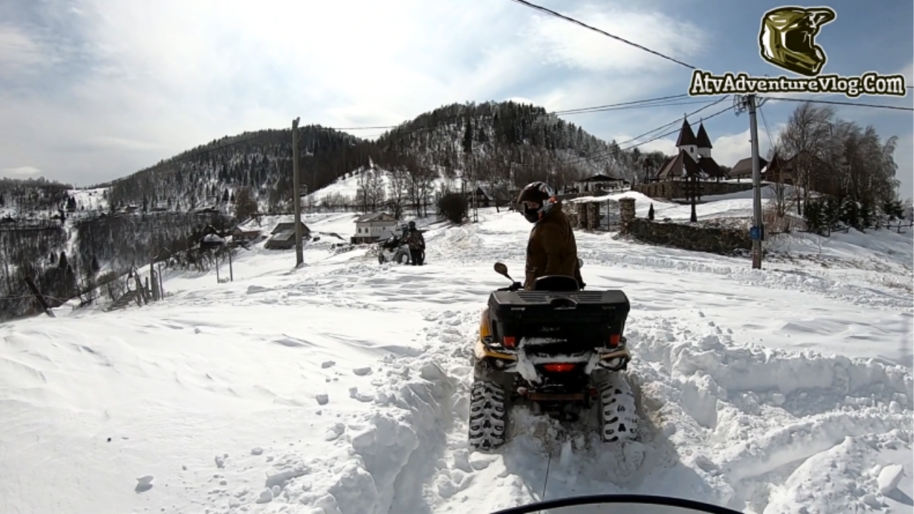 Can-Am Outlander North Edition snow ride winter adventure