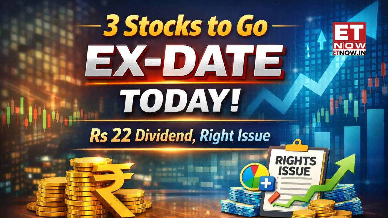 Rs 22 Dividend, Right Issue: 3 stocks to go ex-date TODAY- FULL LIST