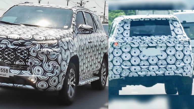 New Toyota Fortuner spotted: New macho, muscular design