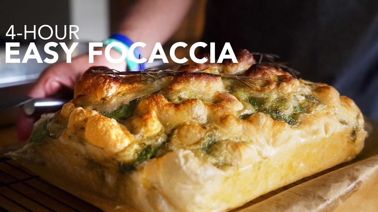 4-hour focaccia bread recipe: How simple ingredients create incredible ...